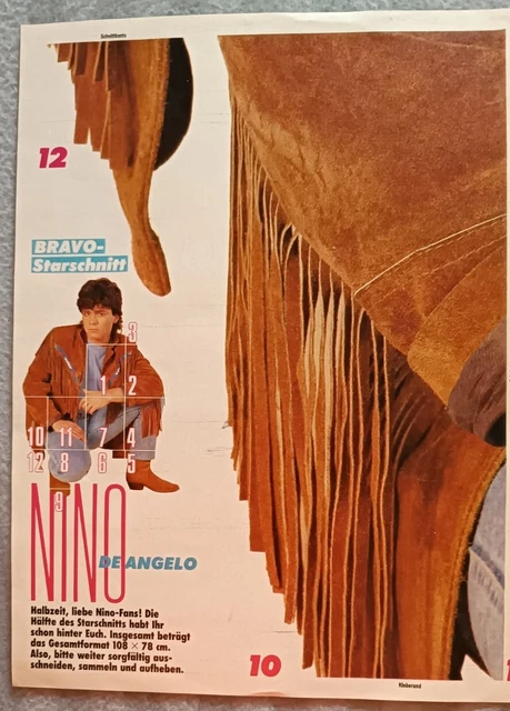 NINO DE ANGELO Bravo Starschnitt 80ziger Jahre ORIGINAL Teil 10. 1 und 12 EUR 1,69 - PicClick DE